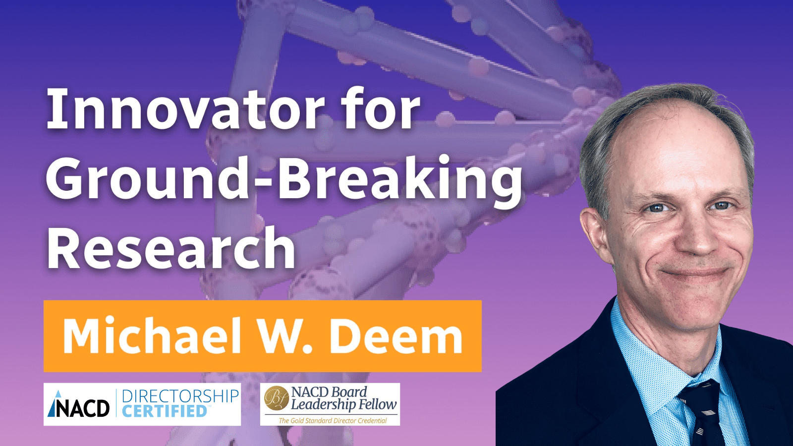 Dr. Michael W. Deem Bio.